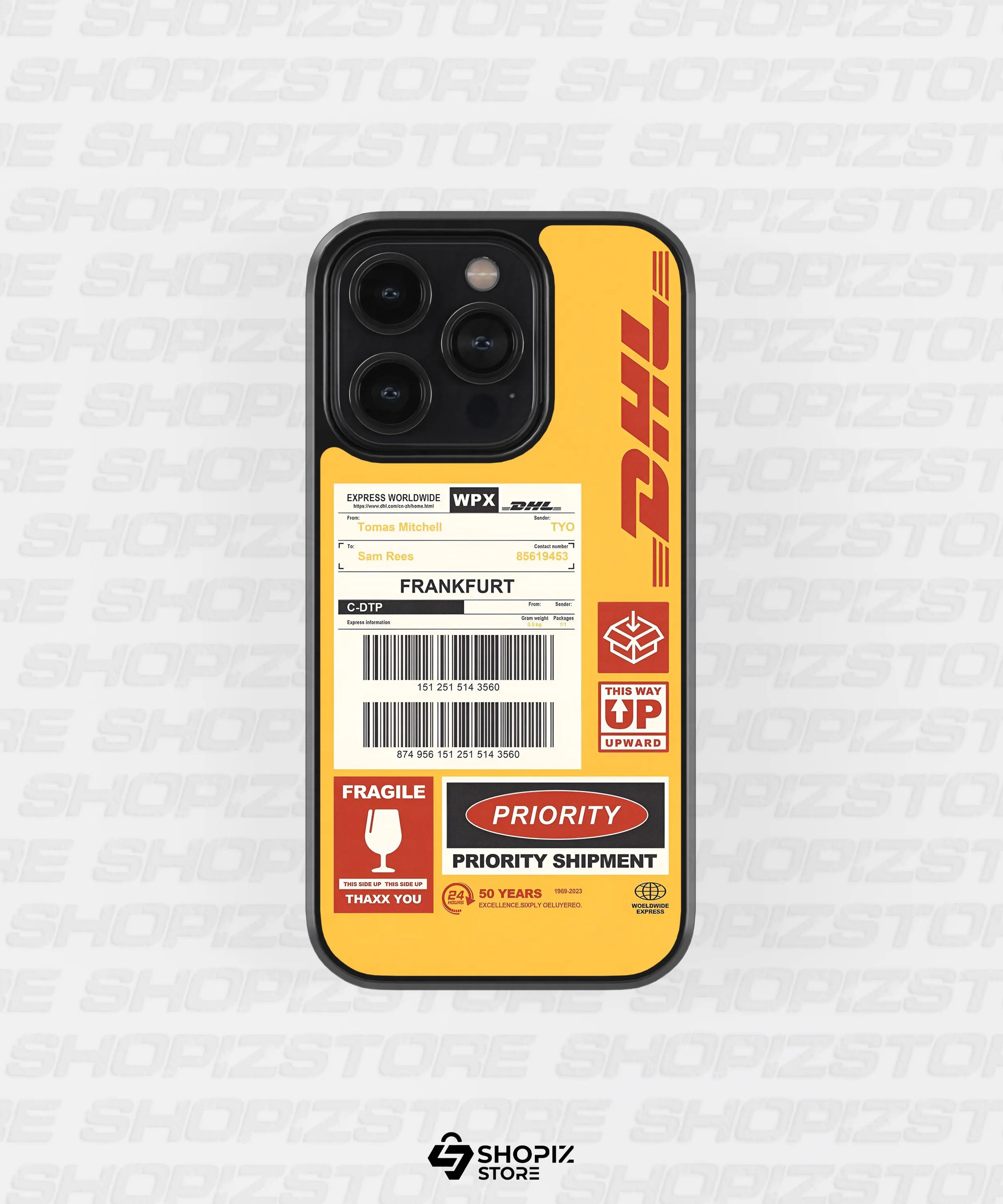 DHL Priority Shipment Metal Case