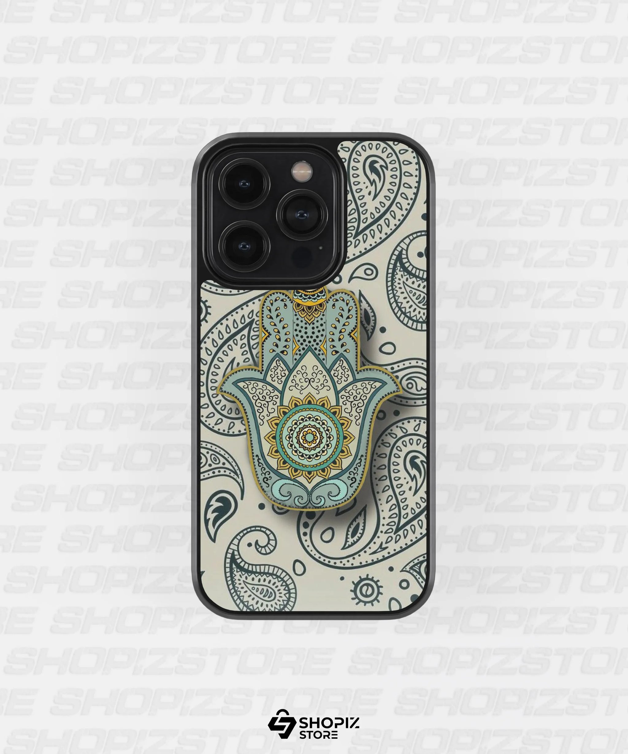 Hopi Hand Mandala Metal Case